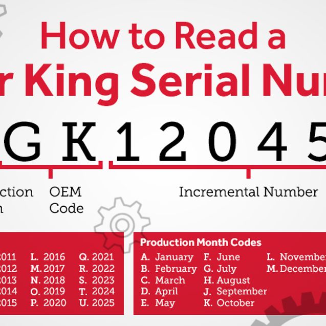 How to Find & Read a Silver King Serial Number | Parts Town