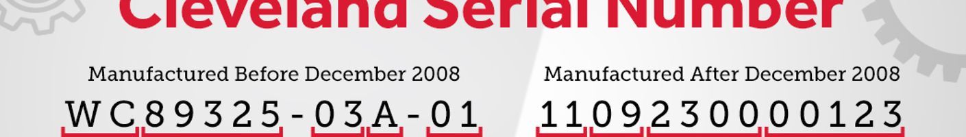 Cleveland Serial Number Lookup | Parts Town