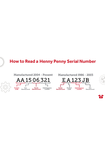 How to Find & Read a Henny Penny Serial Number | Parts Town