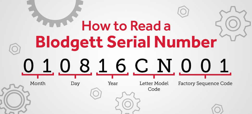 How to Find & Read a Blodgett Serial Number | Parts Town