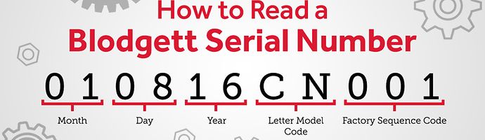 How to Find & Read a Blodgett Serial Number | Parts Town